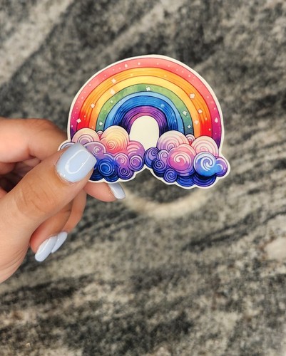 Rainbow, WATERPROOF VINYL STICKER for LAPTOPS, TUMBLERS, ETC | eBay
