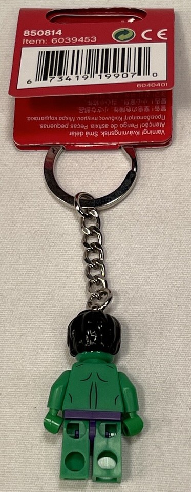 NEW Lego 850814 Marvel Super Heroes The Hulk Key Chain Incredible Rare ...