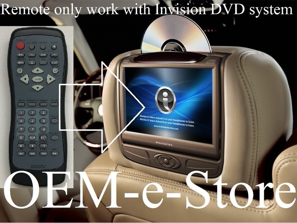 2017 Cadillac XT5 Rear Seat Headrest DVD Entertainment System Remote ...