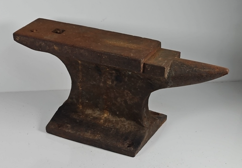 9lb 10" Vtg Blacksmith Anvil Pritchel Hardie Hole Forge Bench Tool ...