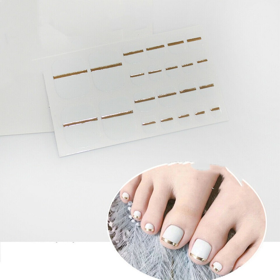 Full Size Nail Wraps Stickers Polish Toe Manicure Art Self Stick Decor ...