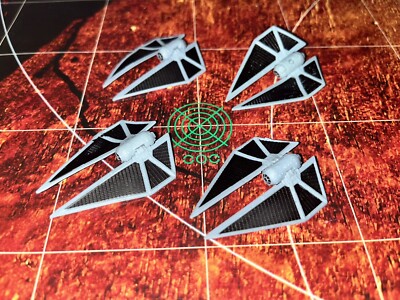2016 Star Wars Micro Machines Lot X4 Imperial Tie Striker Starfighter ...