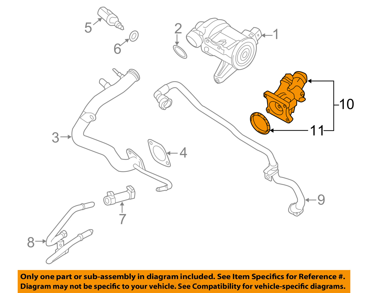 VOLVO OEM 15-18 S60-Engine Coolant Thermostat Housing 31686560 | eBay