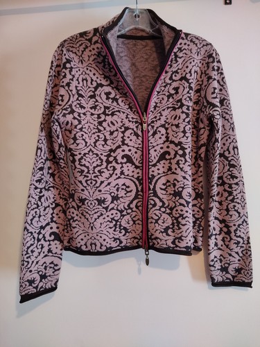 CoVelo Women's Small, Rose Brown, Knit Cardigan Sweater Jacket Silk ...