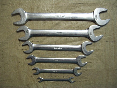 Snap On VO Series 6 Piece Double Open End Wrench Set SAE | eBay