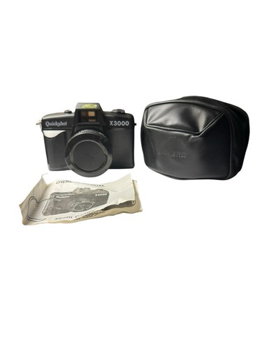 Quickshot X3000 35mm Film Camera w Case Manual Lens Cap | eBay