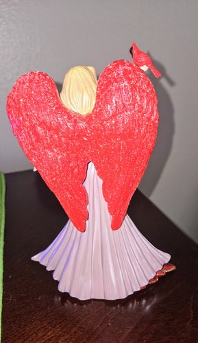 The Hamilton Collection Wings of Peace Angel And Cardinal Figurine 7 ...