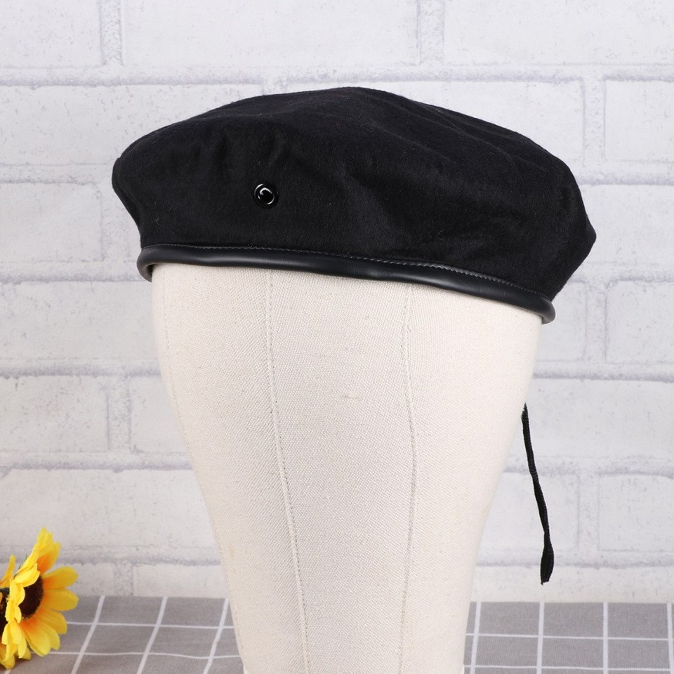 Dance Hat Square Dance Performance Five-Stars Woolen Berets Military ...