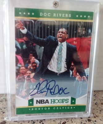 DOC RIVERS 2012 PANINI NBA BOSTON CELTICS AUTOGRAPHED SIGNED NBA HOOPS ...