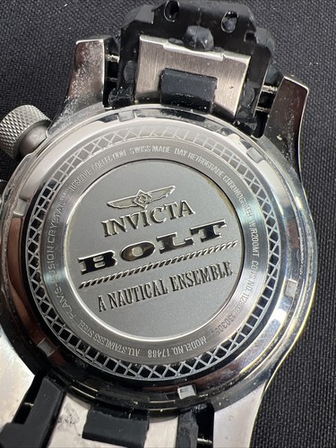 Wristwatch Invicta Reserve Bolt Nautical Ensemble Flame Fusion Crystal ...