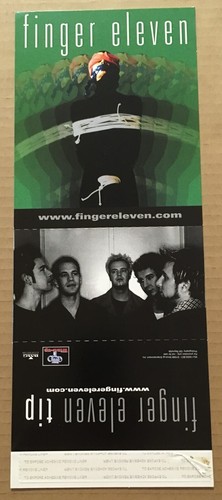 FINGER ELEVEN Vintage 1998 PROMO CARDSTOCK Paper COUNTER DISPLAY for Tip CD MINT | eBay