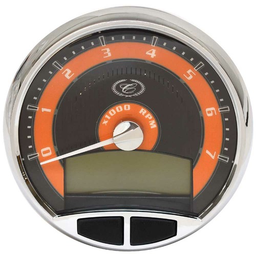 Cobalt Boat Tachometer Gauge | Oversized Digital Medallion Orange | eBay