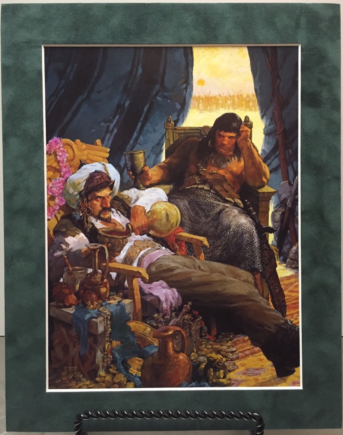 CONAN By Gary Gianni Pro Suede Matted Print Fantasy Barbarian Destroyer ...