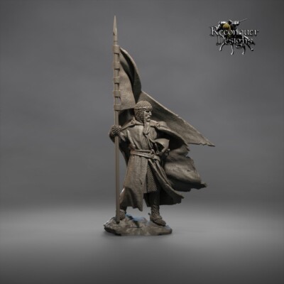 Reconquer Designs Military Order Standard Bearer 30mm Medieval War Game ...