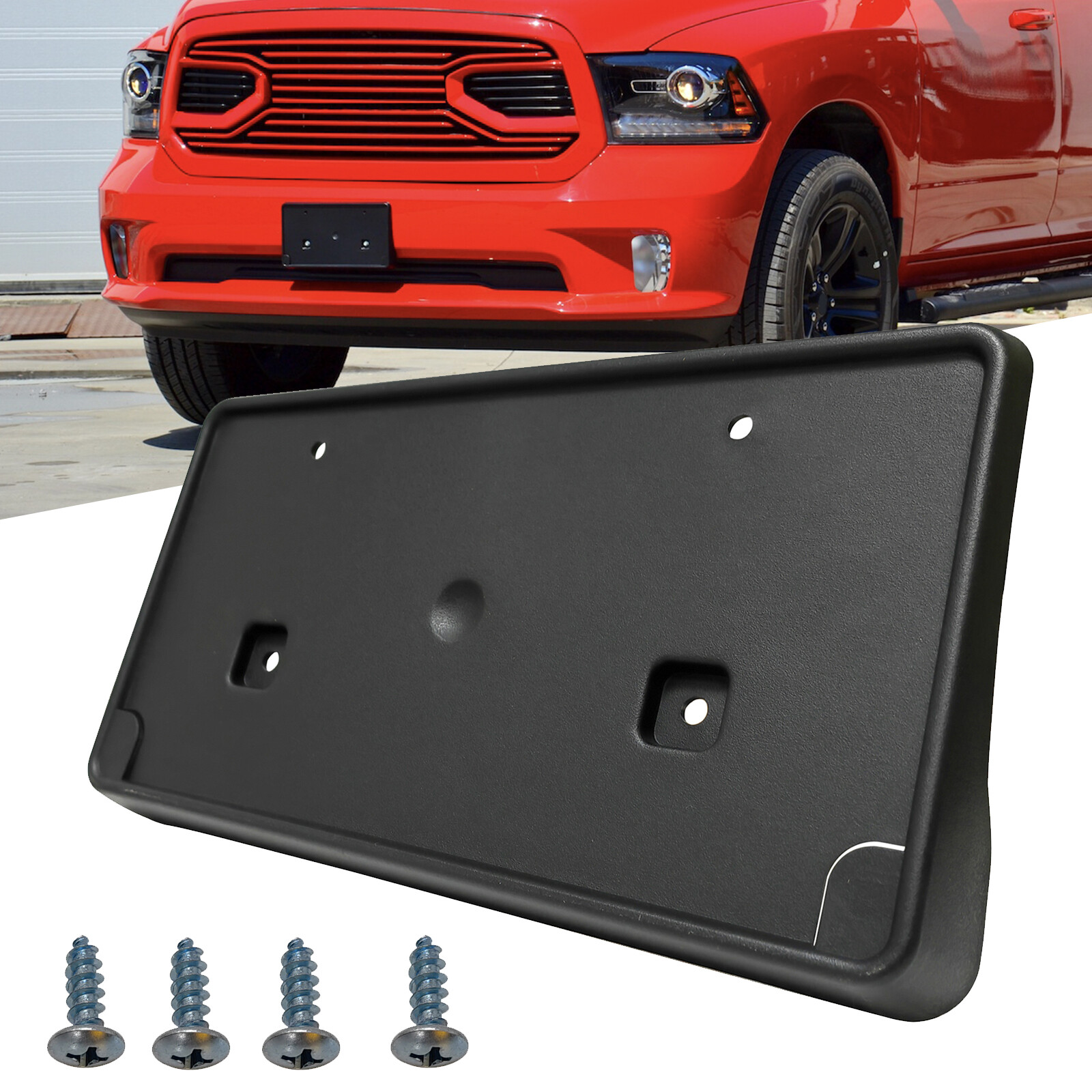 For 2013-2018 Dodge Ram 1500 Front License Tag Plate Frame Bracket ...