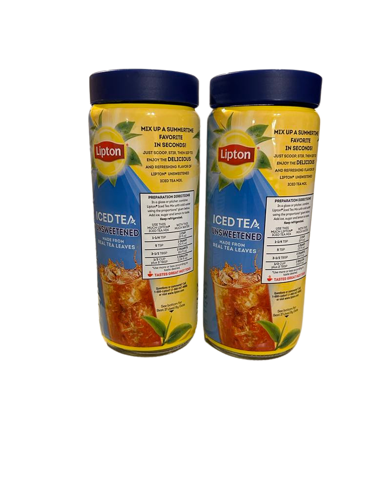 Lipton Iced Tea Unsweetened Powder 3 oz Make 30 Quarts BB 6/25 for sale ...