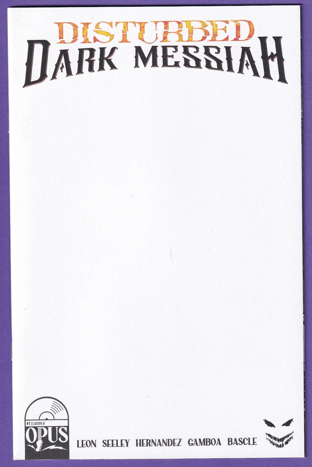 Disturbed Dark Messiah #1 1:5 Sketch Variant Opus Actual Scans! | eBay