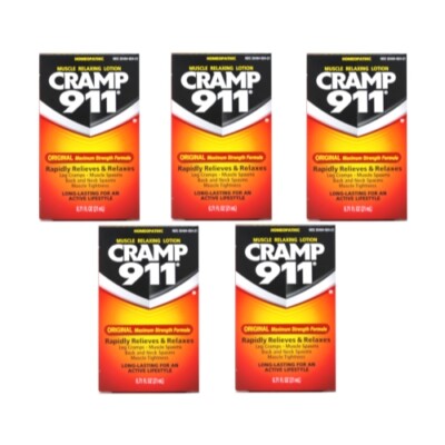 Cramp 911 Muscle Relaxing Roll On Lotion Net Wt. 0.71 Oz Pack Of 4 New ...