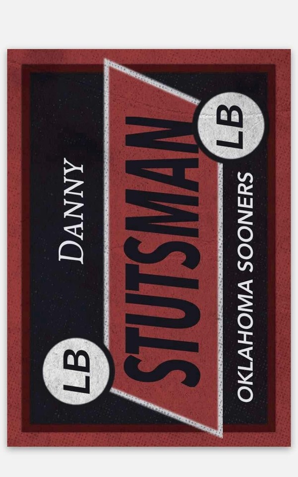 Danny Stutsman NMT Novelty Sports Card! NCAA Football! Oklahoma Sooners ...
