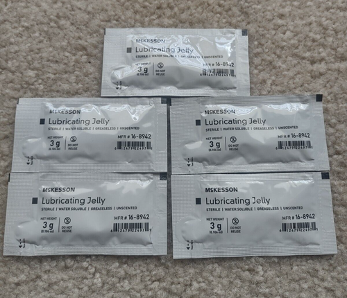 McKesson Lubricating Jelly Individual Sterile Packet - 3g, Pack of 144 ...