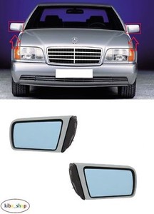 MB S-CLASS W140 1995 - 1998 NEW 5PIN PRIMED WING MIRRORS PAIR LEFT ...