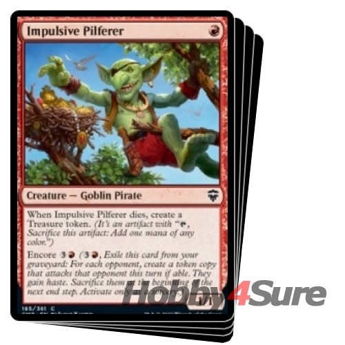 Impulsive Pilferer X4 M/NM Magic: The Gathering MTG Commander Legends ...