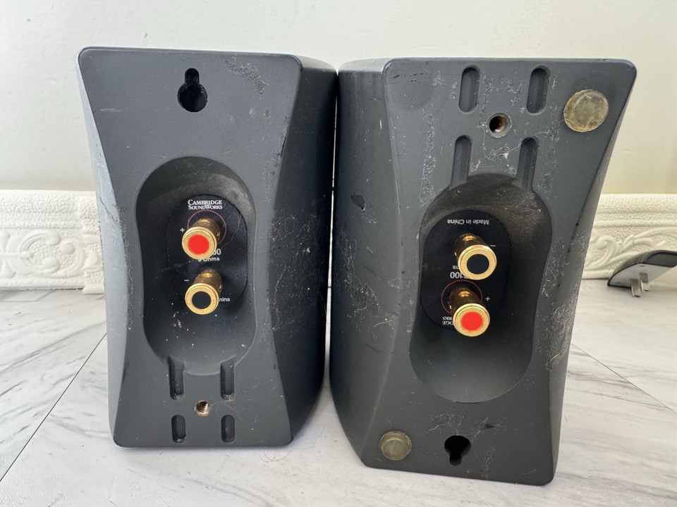 1 Pair - Cambridge SoundWorks Newton Gray MC100 Bookshelf Speakers Home ...