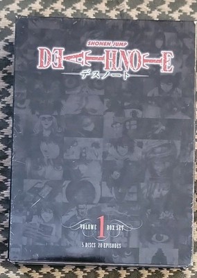 Shonen Jump Death Note Volume 1 Box Set 5 Discs 20 Episodes Anime DVD ...