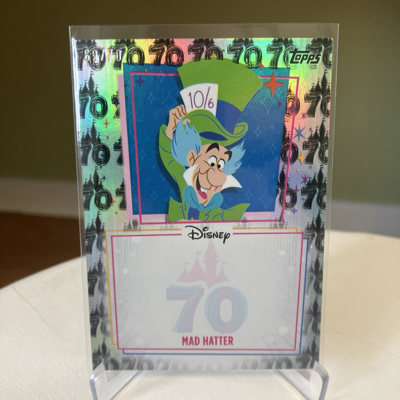 2026 Topps Disneyland 70th Anniversary Parallel /70 Mad Hatter Auto ...