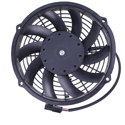For SPAL 30100435 10'' Low-Profile Fan Puller Curved Blades 12Volt 802 ...