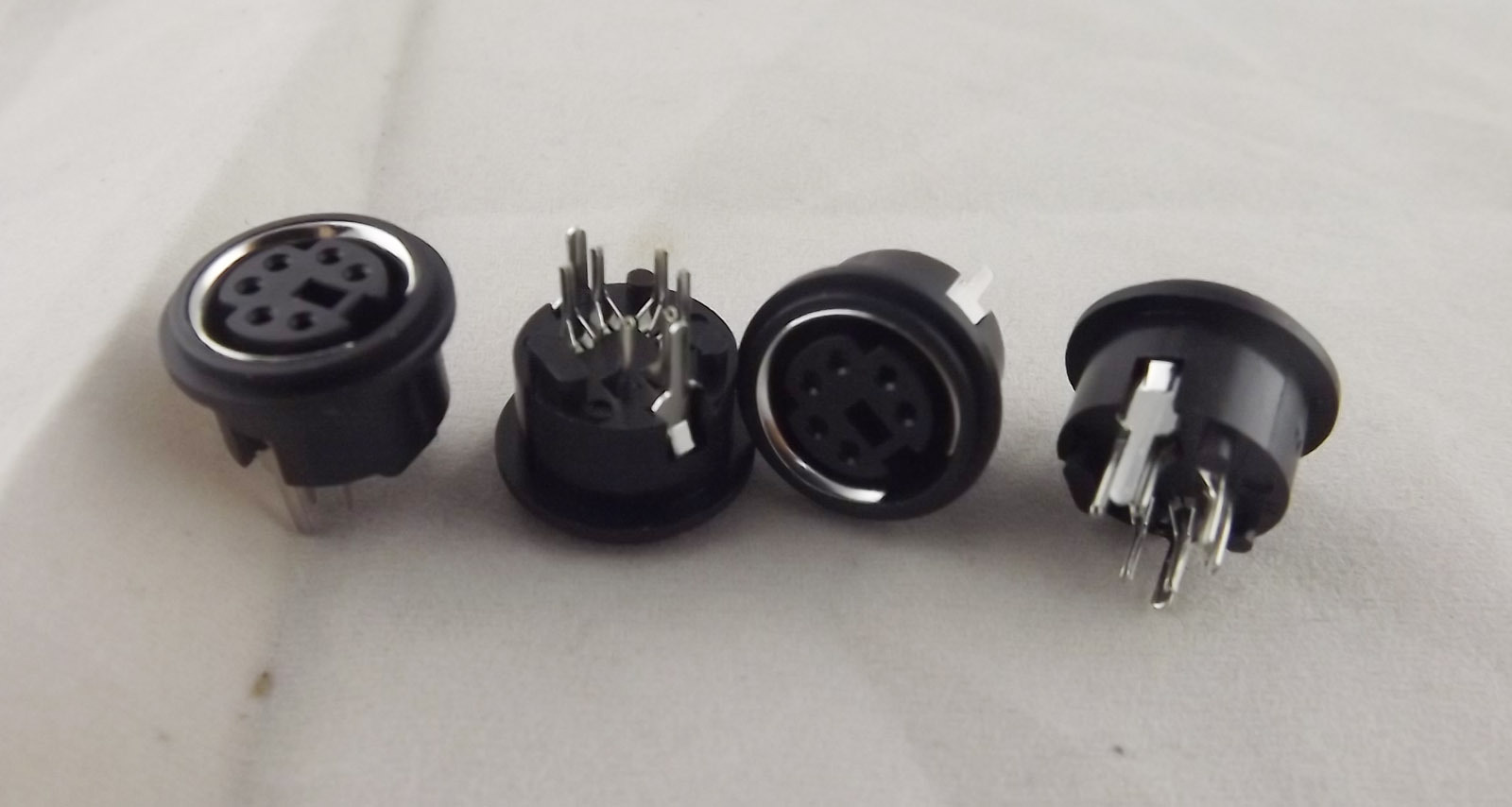 10pcs Mini 6 Pin DIN Jack Circular PCB Mount Female Connector | eBay