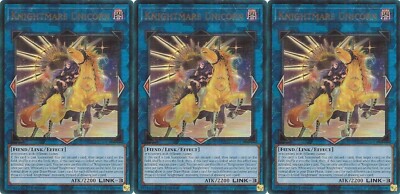 3x Knightmare Unicorn (Alt. Art) | RA01-EN043 | PUR | 1st Ed | NM ...