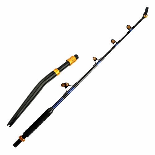 Bent Butt Fishing Rod 2Pc 180-210Lb 5'6" Trolling Rod Big Game Roller ...