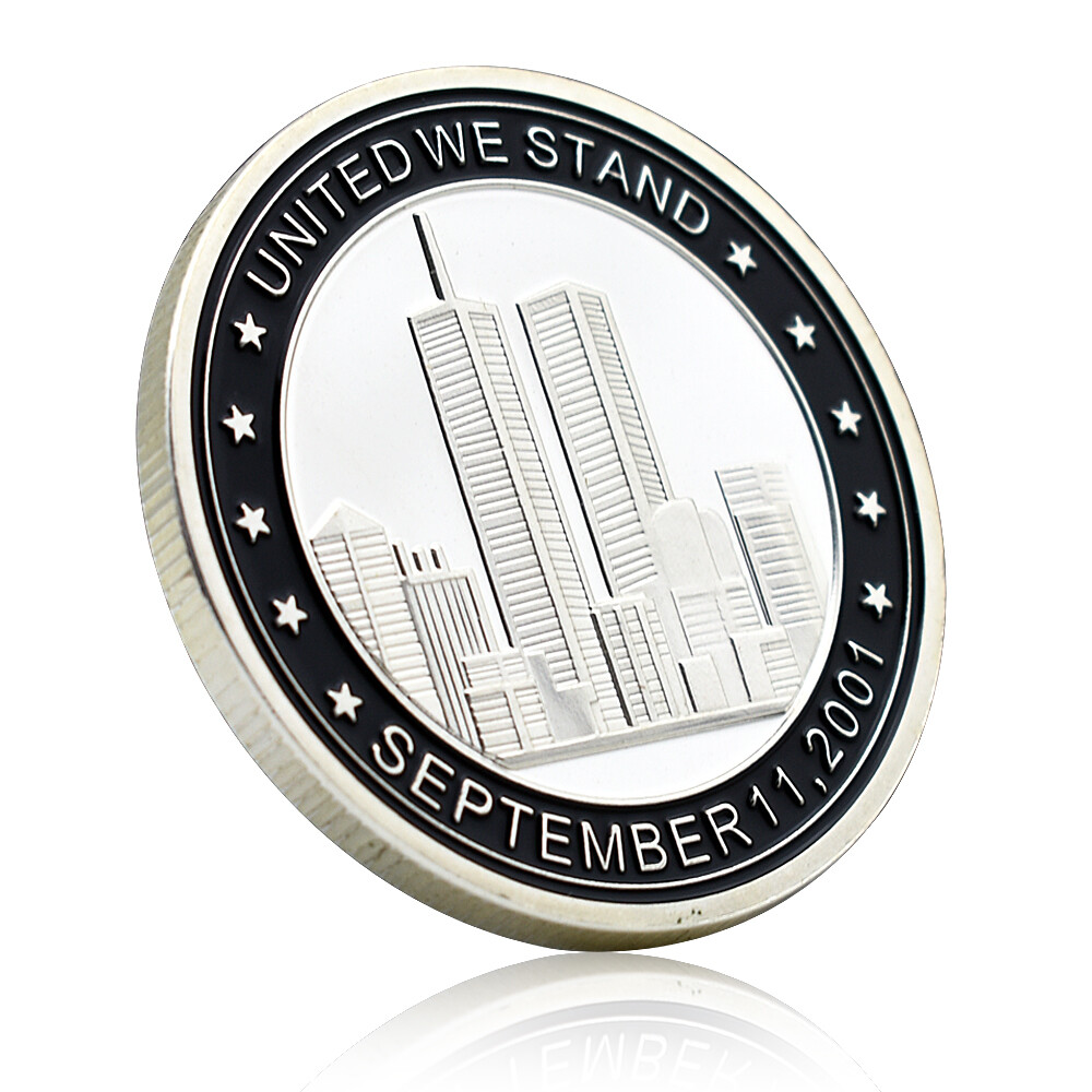 US 911 Event Silver Coin with Liberty and Justice for All Metal ...