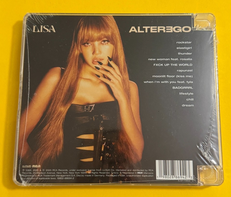 BLACKPINK LISA ALTER EGO SIGNED AUTOGRAPHED ART CARD & NEW CD SEALED | eBay