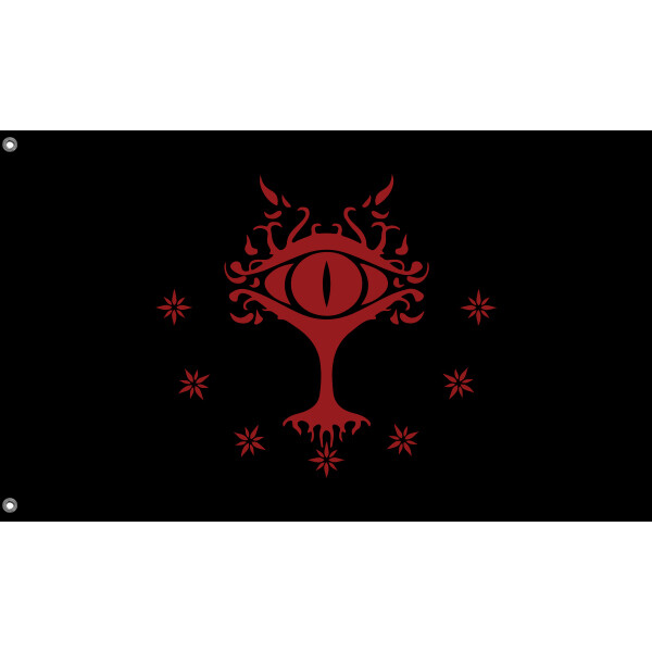 Eye of Sauron, LOTR Inspired Flag Unique Design, 3x5 Ft / 90x150 cm, EU ...