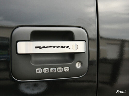 2010-2014 Ford F-150 Raptor Extended Cab Brushed Stainless Door Handles ...