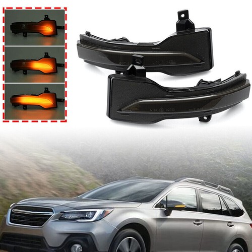 2X Dynamic LED Side Mirror Turn Signal Light For Subaru Impreza ...