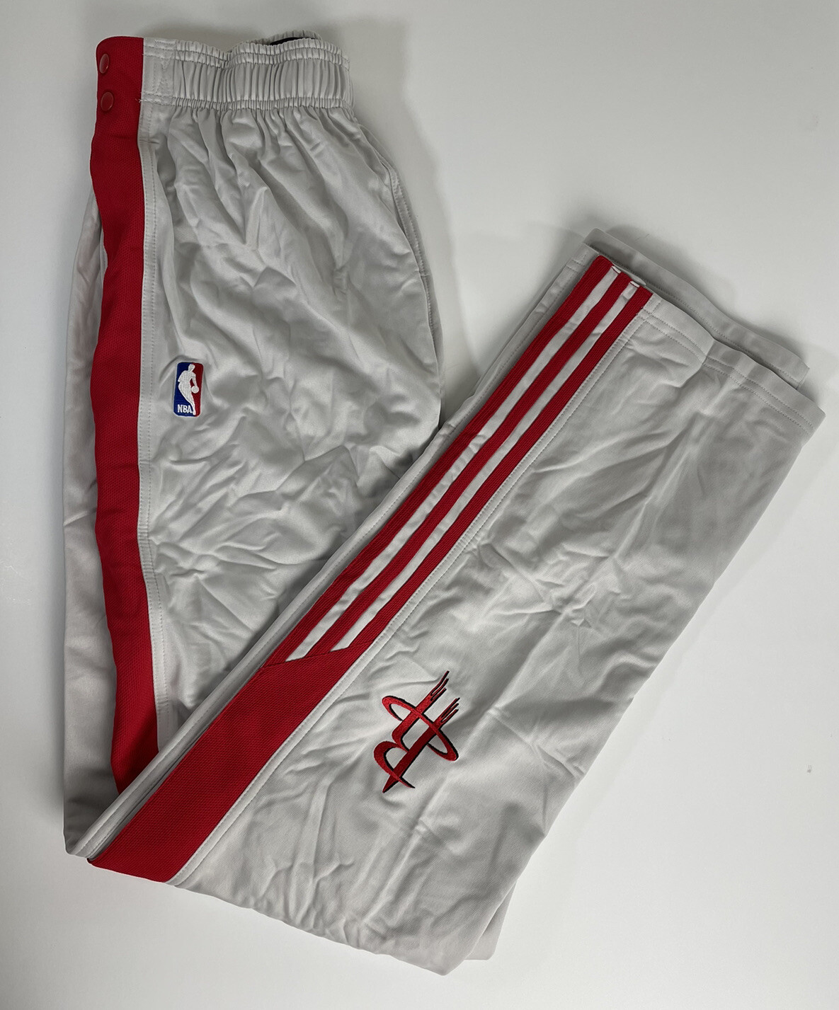 Adidas Houston Rockets Warm Up Snap Buttons Breakaway Pants XLT | eBay