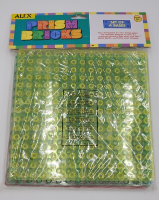 Alex Toys Prism Building Bricks Set of 4 Transparent Bases 9.5" x 9.5 ...