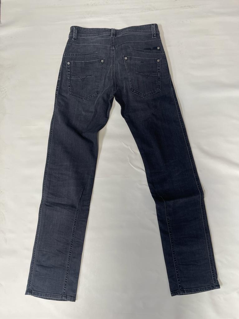 DIESEL Men's Jeans DARRON 0669F STRETCH SLIM TAPERED Dark Grey W28 L32 ...