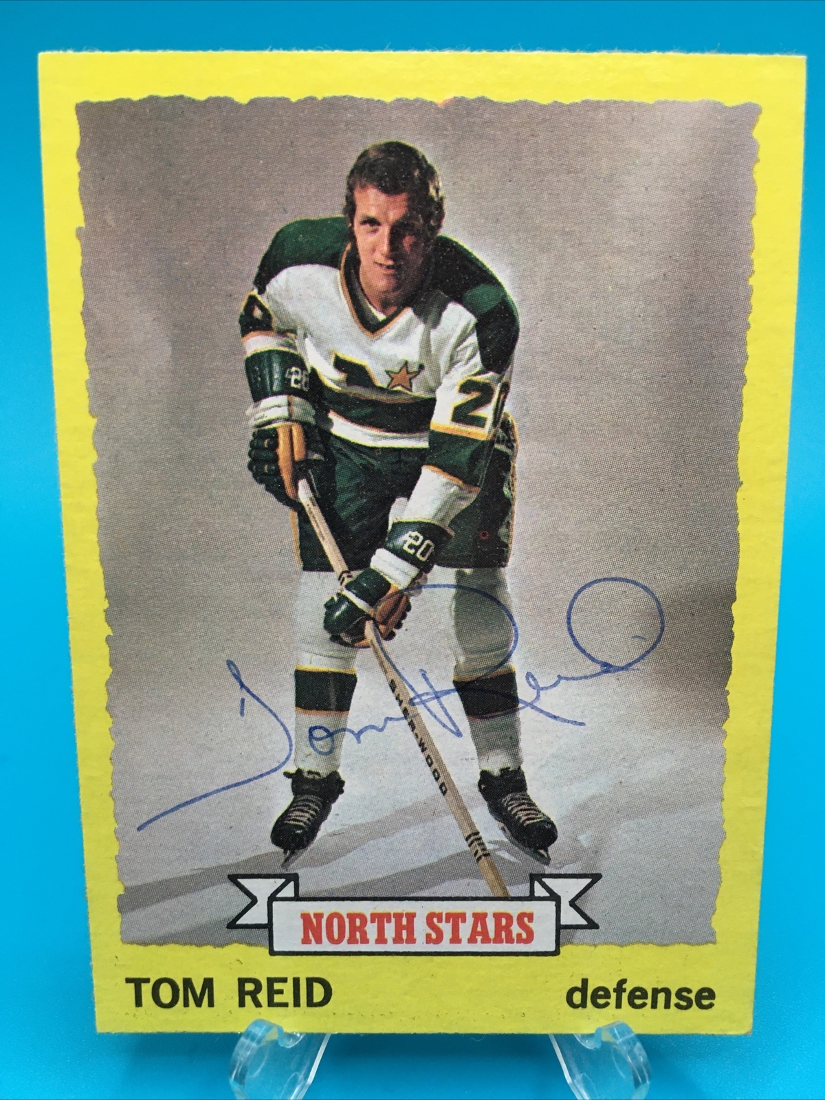 1973-74 Topps Minnesota North Stars Tom Reid Autograph Card | eBay