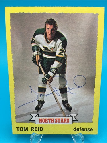 1973-74 Topps Minnesota North Stars Tom Reid Autograph Card | eBay