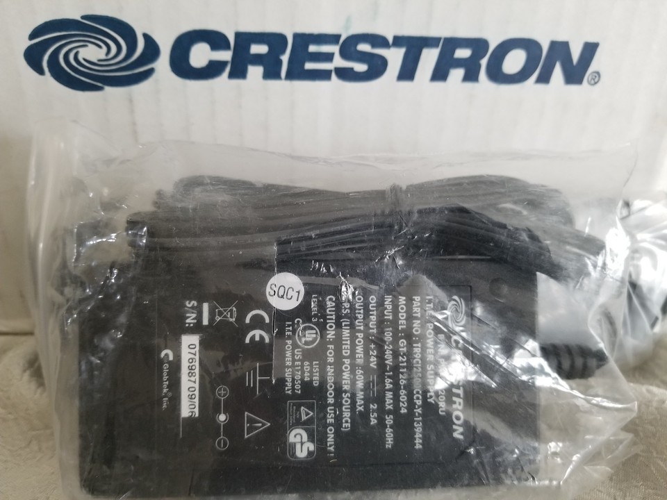 CRESTRON PW-2420RU Regulated Universal Power SUPPLY pack 24V CP3 CP3N ...