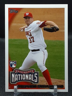 STEPHEN STRASBURG 2010 TOPPS ROOKIE VARIATION #661D NATIONALS T# | eBay