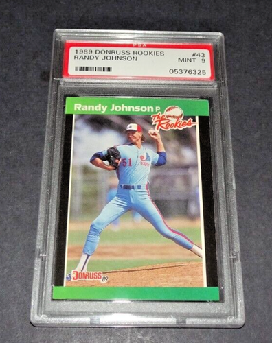 1989 Donruss #43 - Randy Johnson - ' The Rookies ' - PSA 9 - Mint - HOF ...