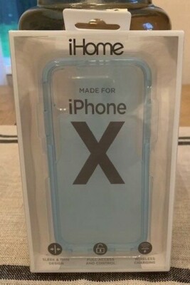 New IHome iPhone X Impact Phone Case Translucent Blue | eBay