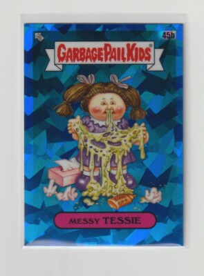 Messy Tessie 2020 Topps Garbage Pail Kids Sapphire Blue Base Refractor ...
