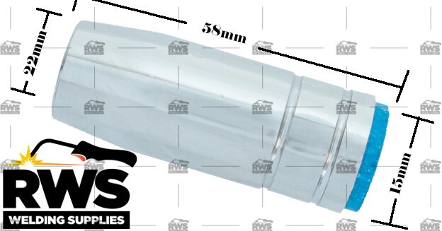 MIG Welding Nozzle MB15 MB25 MB36 Conical Gas Shroud Push Fit MB 15 25 ...