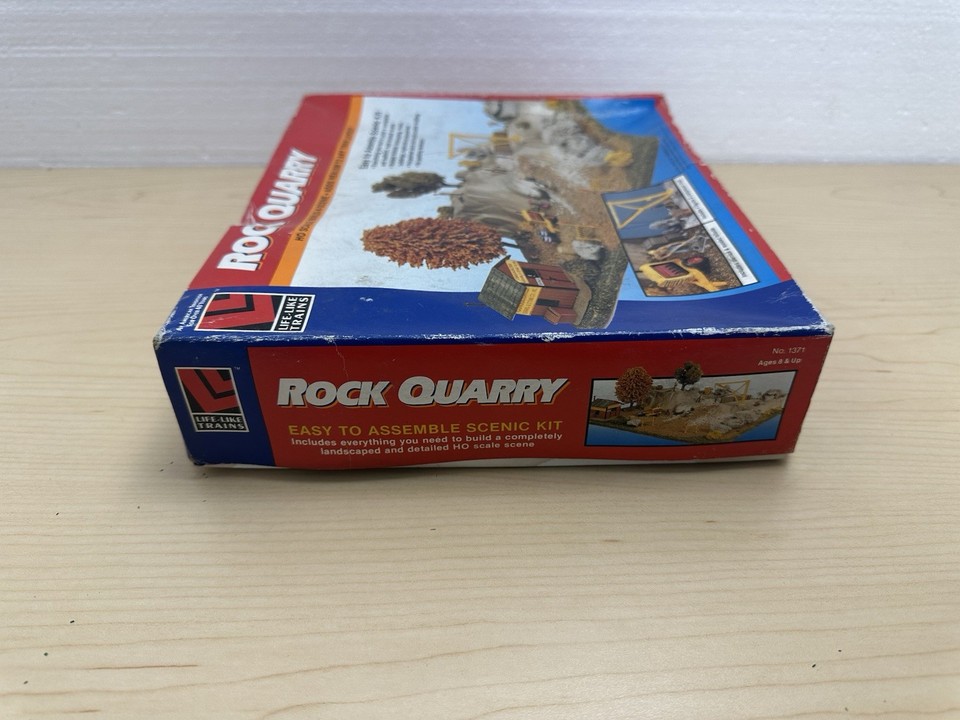 HO Scale 1371 Life-Like Rock Quarry Build-A-Scene Model Kit Vintage | eBay